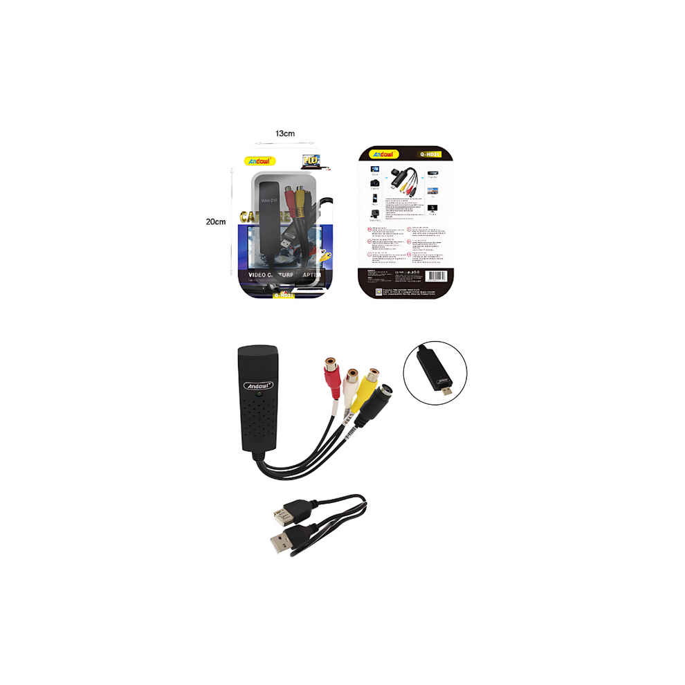 Andowl USB Video And Audio Capture Adapter Q-HD31 – eWorkshop